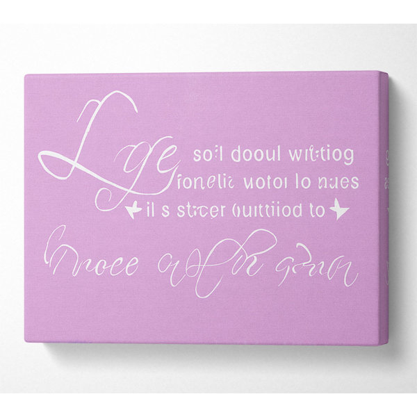 Happy Larry Life Isnt About Waiting Pink Wrapped Canvas Art Prints